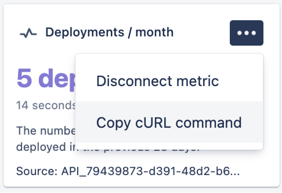 Push metric values using a cURL command | Compass | Atlassian documentation