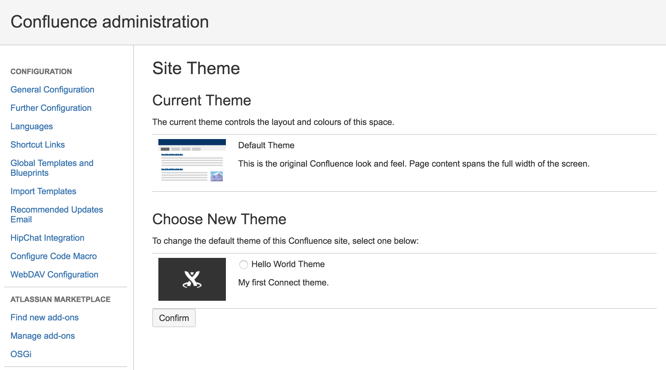 Create A Confluence Theme