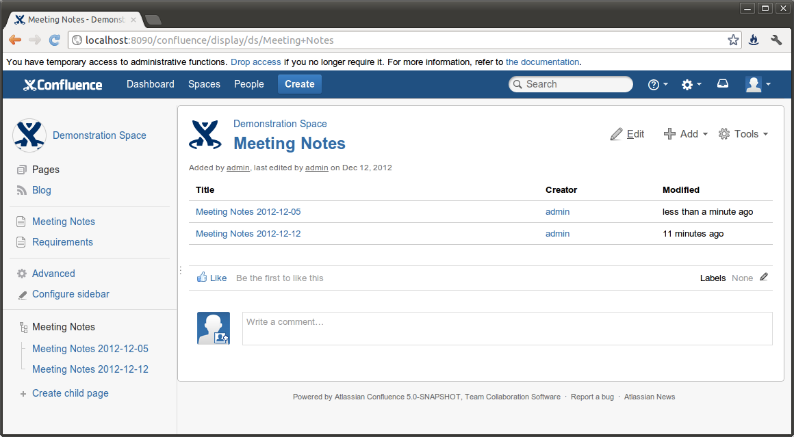 Confluence Page Examples Personal EroFound