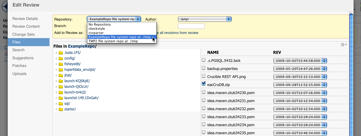 Crucible SCM plugin tutorial