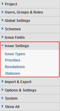 Administration UI locations