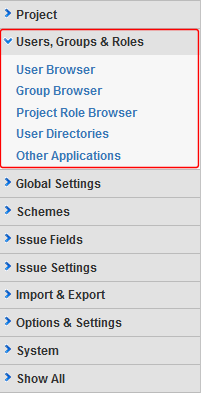 Administration UI locations